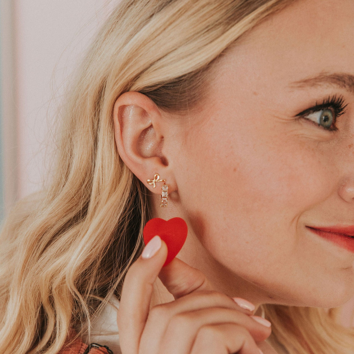 Ella Bow Studs – Mauve Jewelry Co.