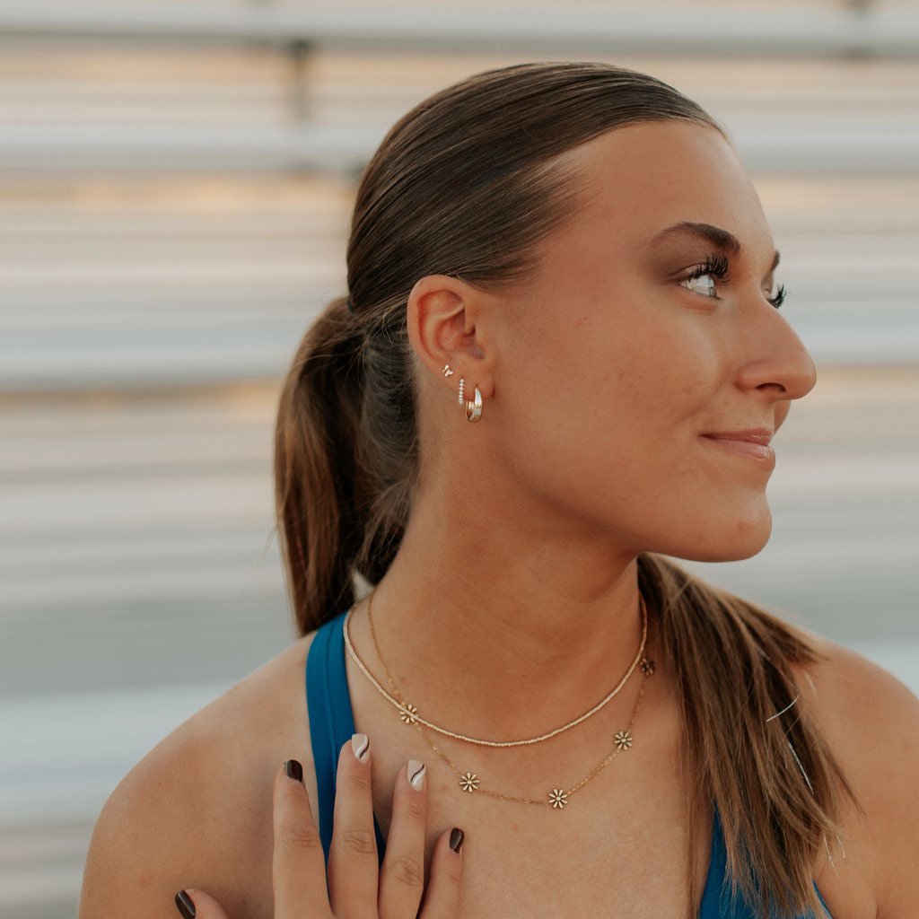 Grace Pearl Hoops – Mauve Jewelry Co.