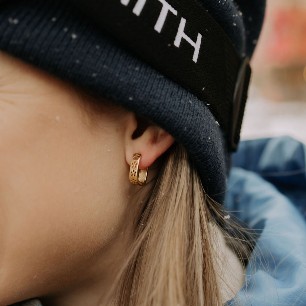 Times Square Reversible Hoops – Mauve Jewelry Co.